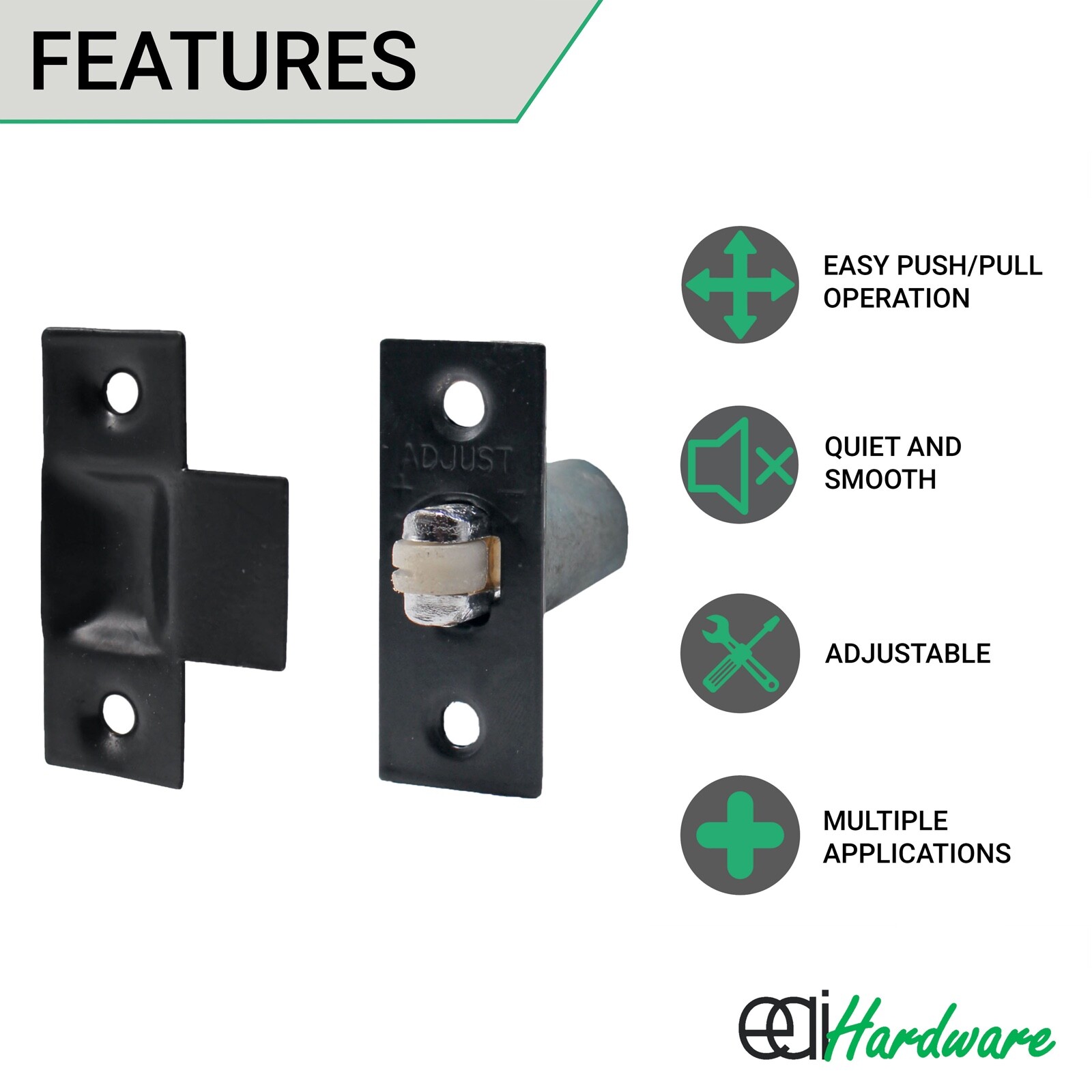 Adjustable Roller Catch Ball Door Mortice Latch Spring Loaded Ball ...