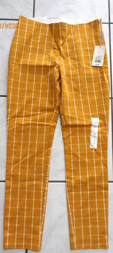 NWT A New Day Crop Pants Size 6 Yellow Window pane Print $25 G60 | eBay