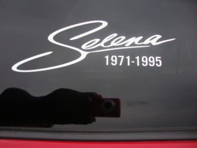 Selena Quintanilla Memorial Vinyl Decal 9" Wide White Bumper Sticker ...