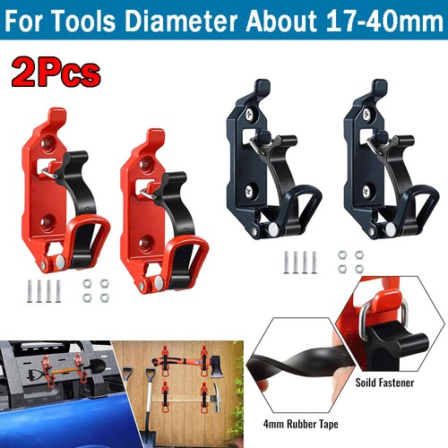 2Pcs 17-40 mm Quick Release Axe Shovel Holder Roof Rack Vehicle Wall ...