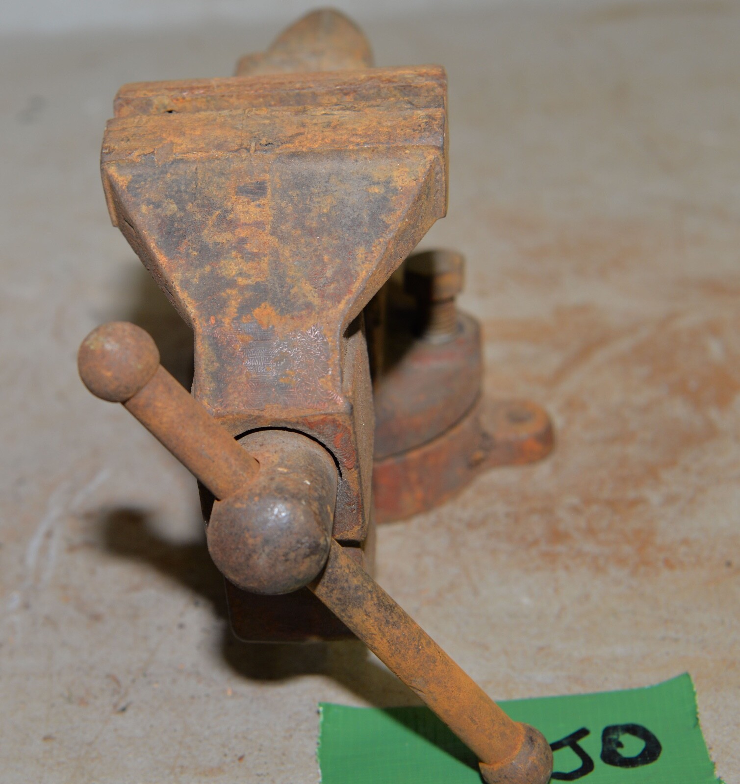 Vintage Dunlap 3 1/2" jaw swivel bench vise 5239 collectible tool part ...