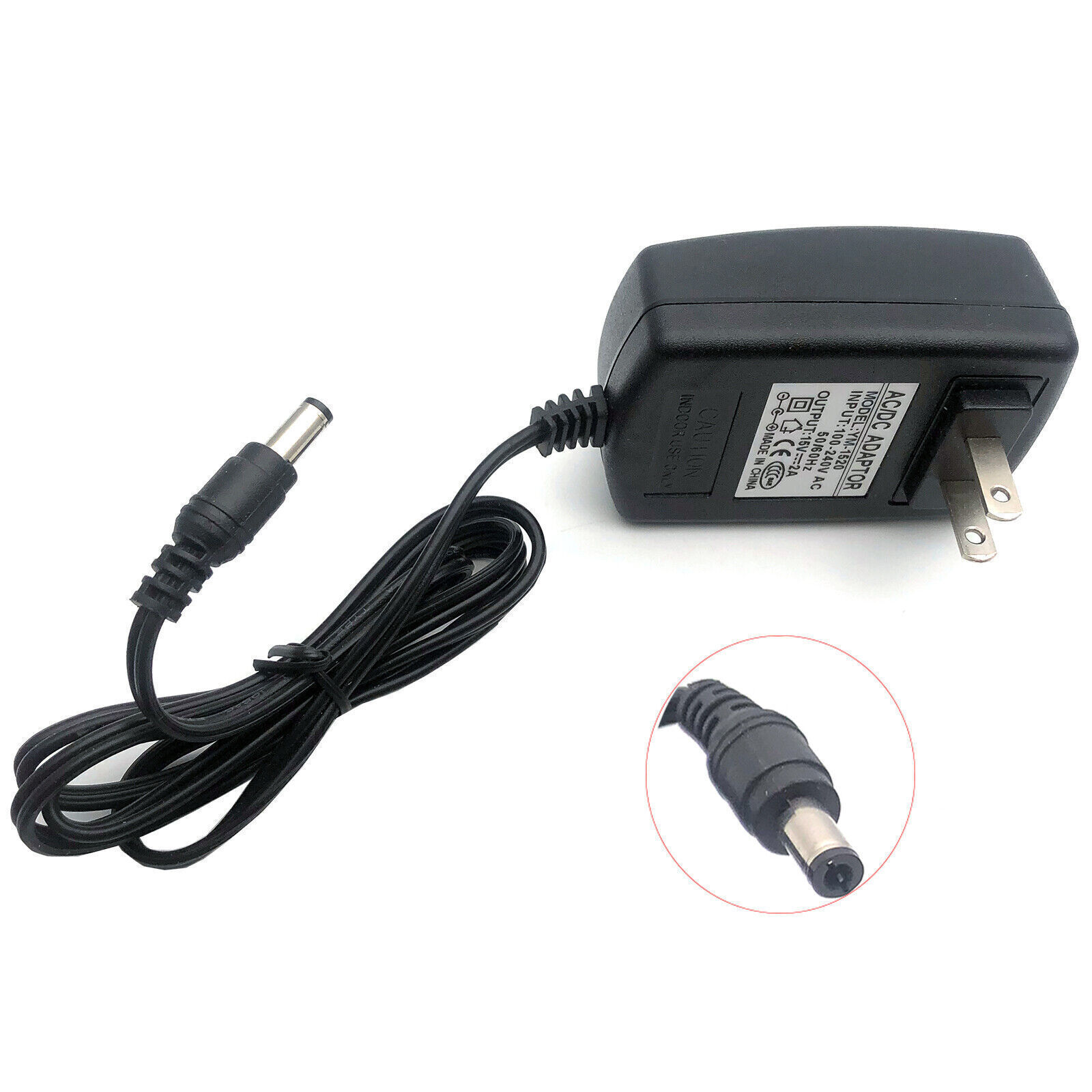 15V 2A AC /DC Adapter For Fluke bc7217 Battery Charger Power Supply ...