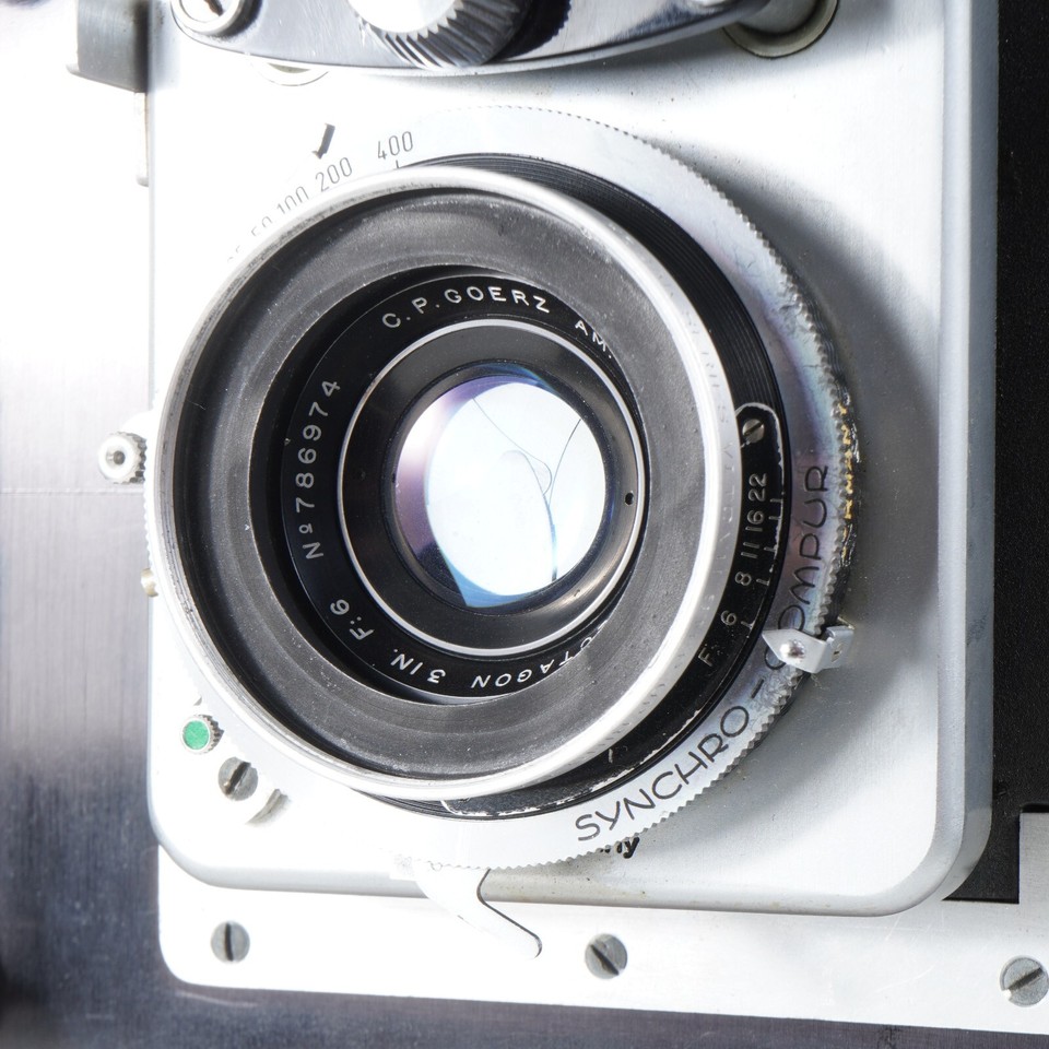 :Custom Wide Angle 4x5 Camera w/ Goerz Rectagon 3" (75mm) f/8 Lens One ...