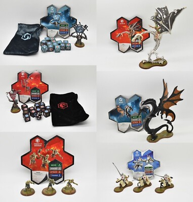 Heroscape Figures With Cards Flagbearers + Dragons Zombies + Many More ...