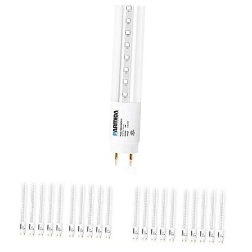 PARMIDA 20-Pack 4FT LED T8 Ballast Bypass Type B Light Tube, 5000K (Day ...