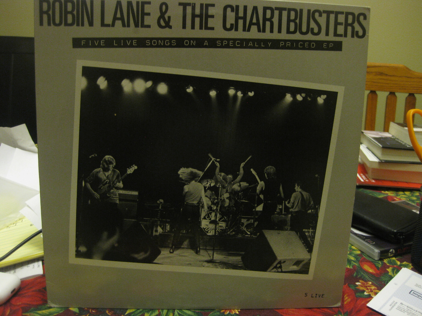 Robin Lane & The Chartbusters ‎– Five Live (1980) Warner vinyl vg+/vg+ ...
