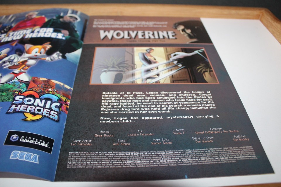 Marvel Wolverine Coyote Crossing Part 5 PSR+ Number 11 April 2004 Comic ...