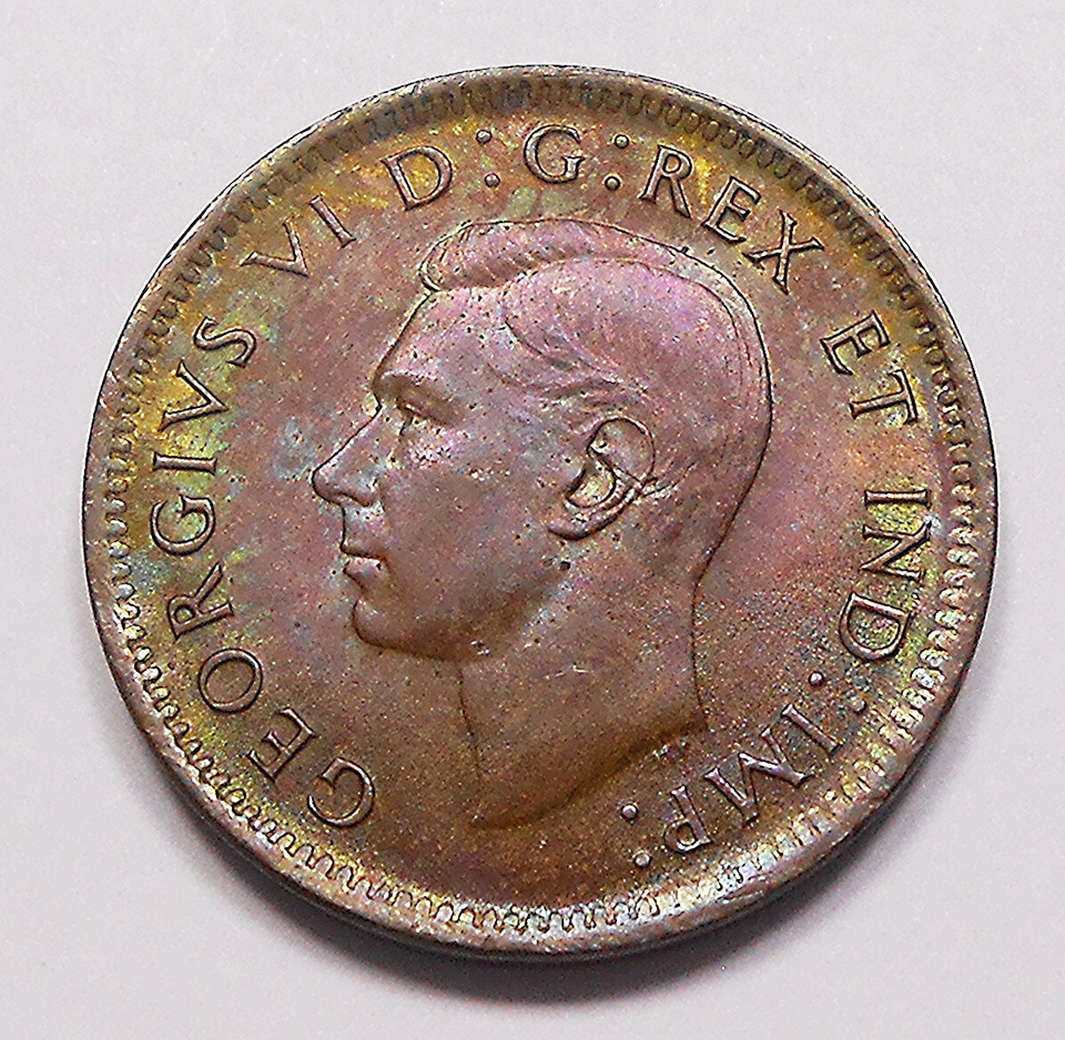 1944 Small Cent CH MS UNC * Beautiful HIGH Grade KEY George VI WWII ...