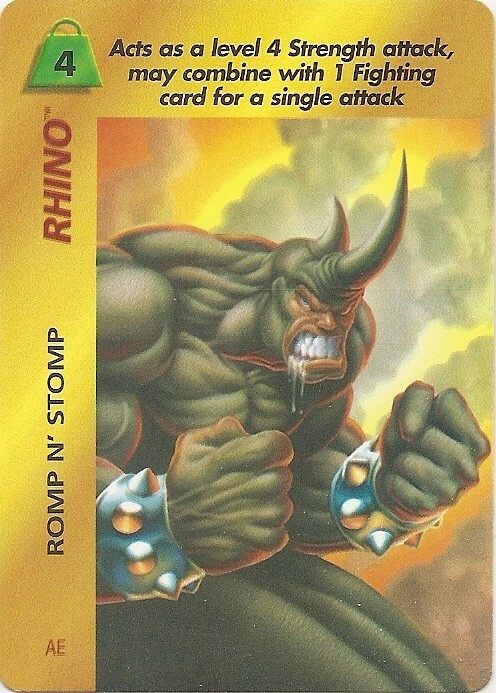 OVERPOWER Rhino Romp N' Stomp - Original OP - Marvel | eBay