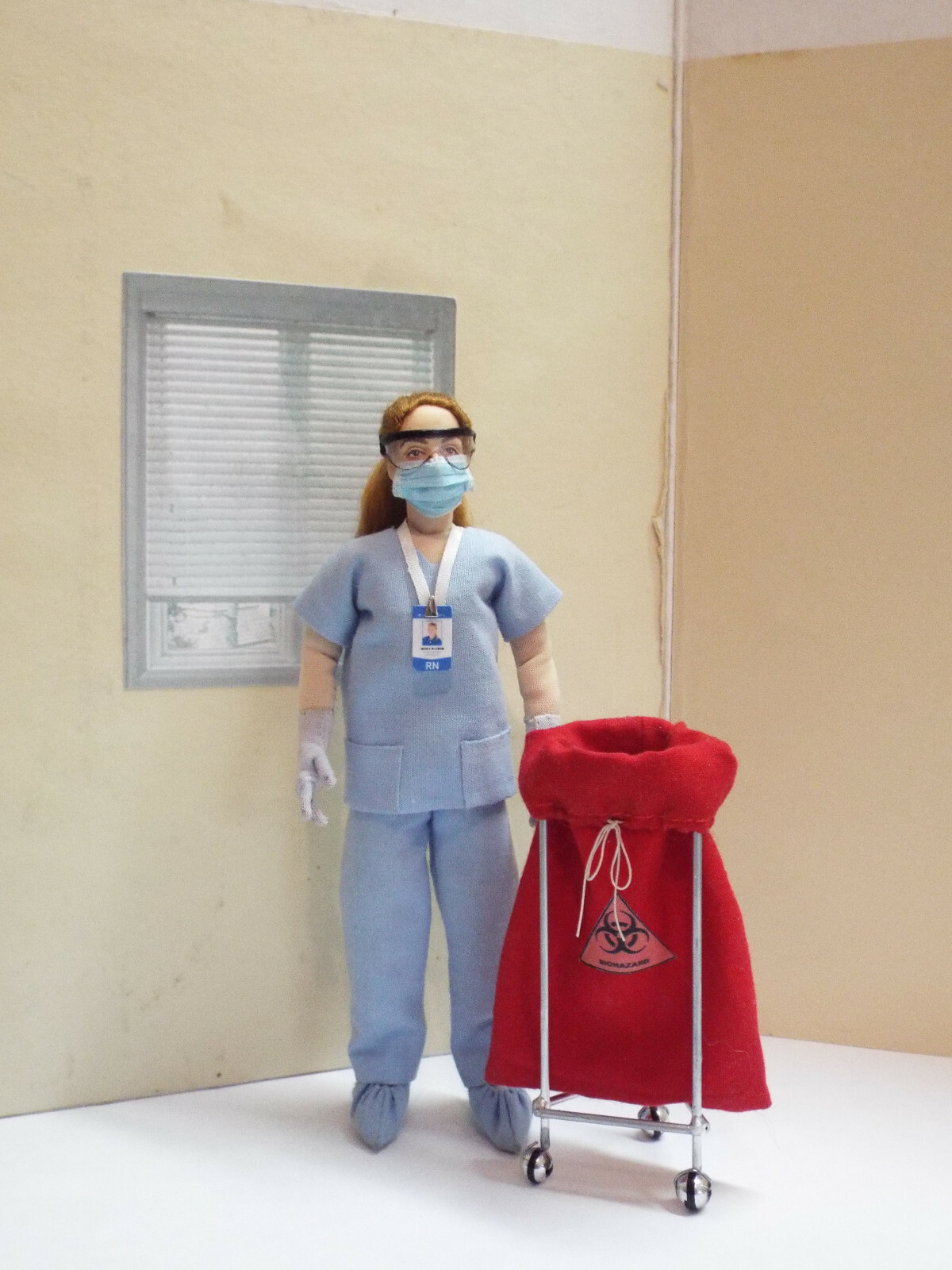 Dollhouse miniature handcrafted Medical Hospital DOLL figure 1/12th ...