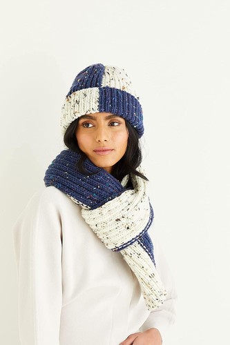 Sirdar Knitting Pattern - Hayfield Bonus Chunky Tweed, Hat and Scarf ...