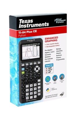 TI-84 Plus CE Python ,Graphing Calculator & Software Bundle Vivid ...