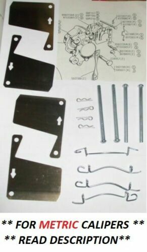 FORD Capri Mk1 Mk2 Mk3 M16 FRONT BRAKE PAD FITTING KIT (Pins Shims ...