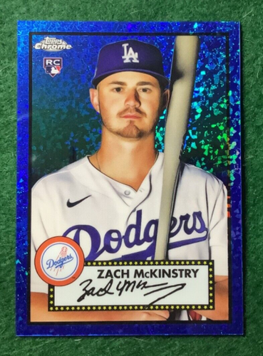 2021 Topps Chrome Platinum Blue Mini Diamond #59 Zach McKinstry Dodgers ...