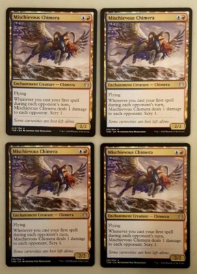 4x Mischievous Chimera Theros Beyond Death MTG Magic the Gathering ...