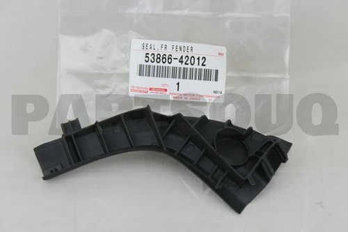 5386642012 Genuine Toyota SEAL, FRONT FENDER TO COWL SIDE, RH 53866 ...