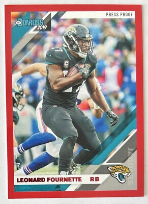 Leonard Fournette Red Press Proof 2019 Donruss Football 128 ...