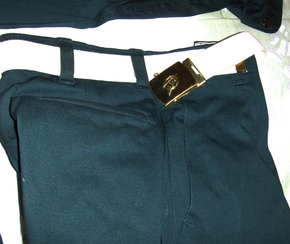 Vtg BSA Boy Scout Explorer Complete Uniform Hat Belt w Buckle Shirt ...