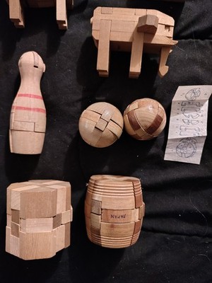 Vintage Japanese Kumiki 1950s Wooden Puzzles | eBay
