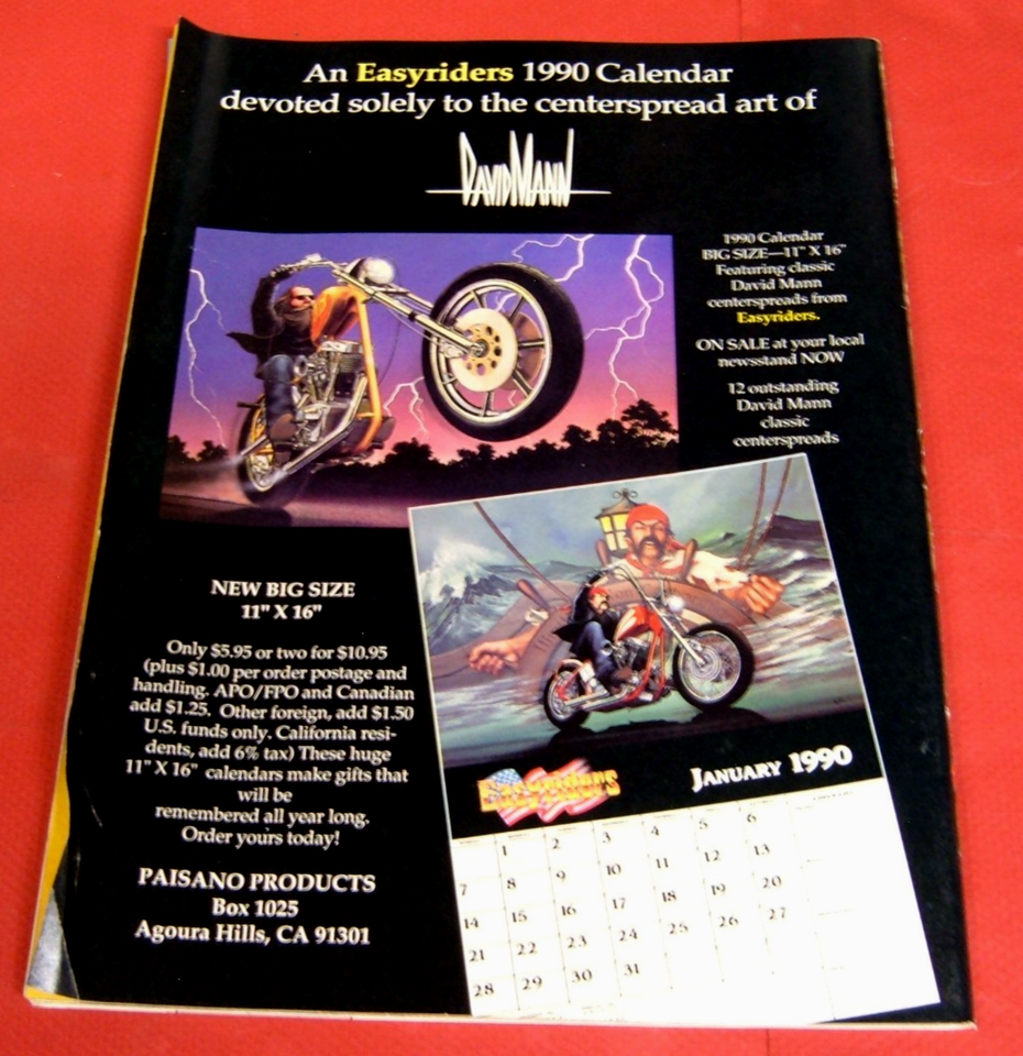 IN THE WIND March 1990, complete vintage Motorcycle/Biker magazine. NM ...
