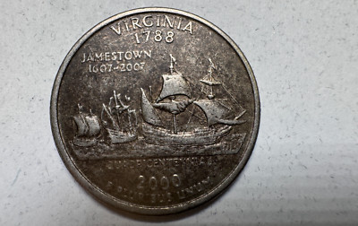 2000D Virginia State Quarter - Clad Error on Obverse & Reverse | eBay