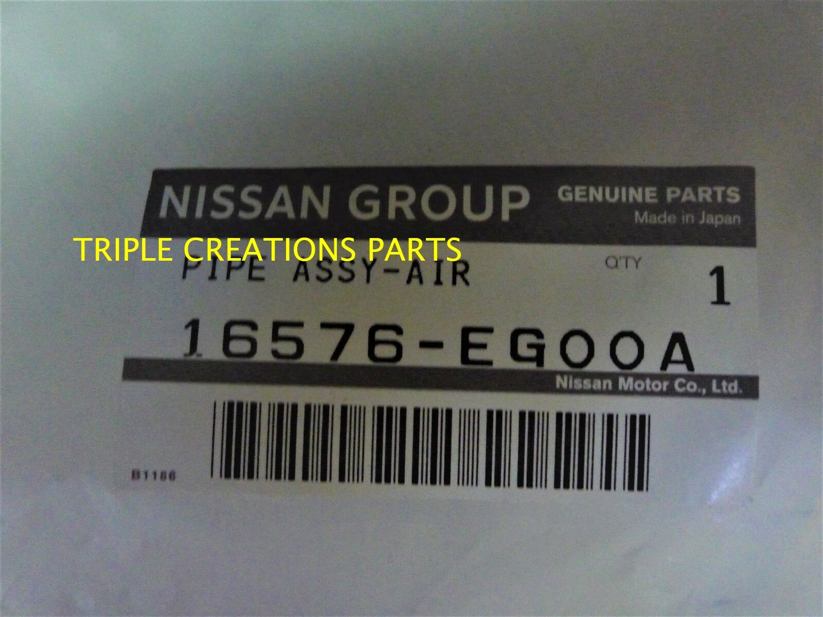 Genuine 16576EG00A Infiniti M35 Air Intake Tube Cleaner Duct 16576 ...