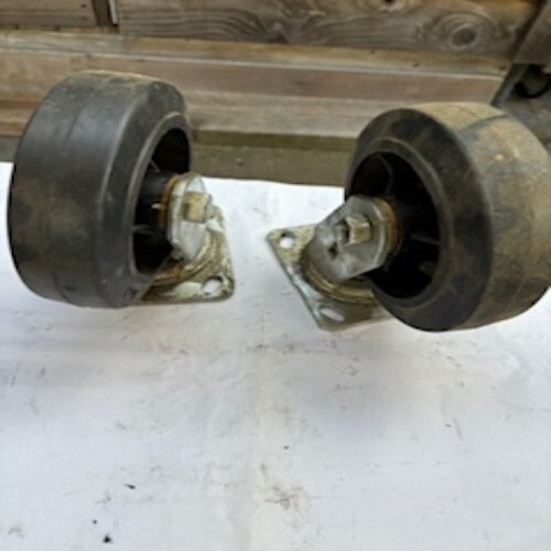 BLACK SWIVEL WHEELS 1.75 X 6. 00 INCH RV skid wheels | eBay