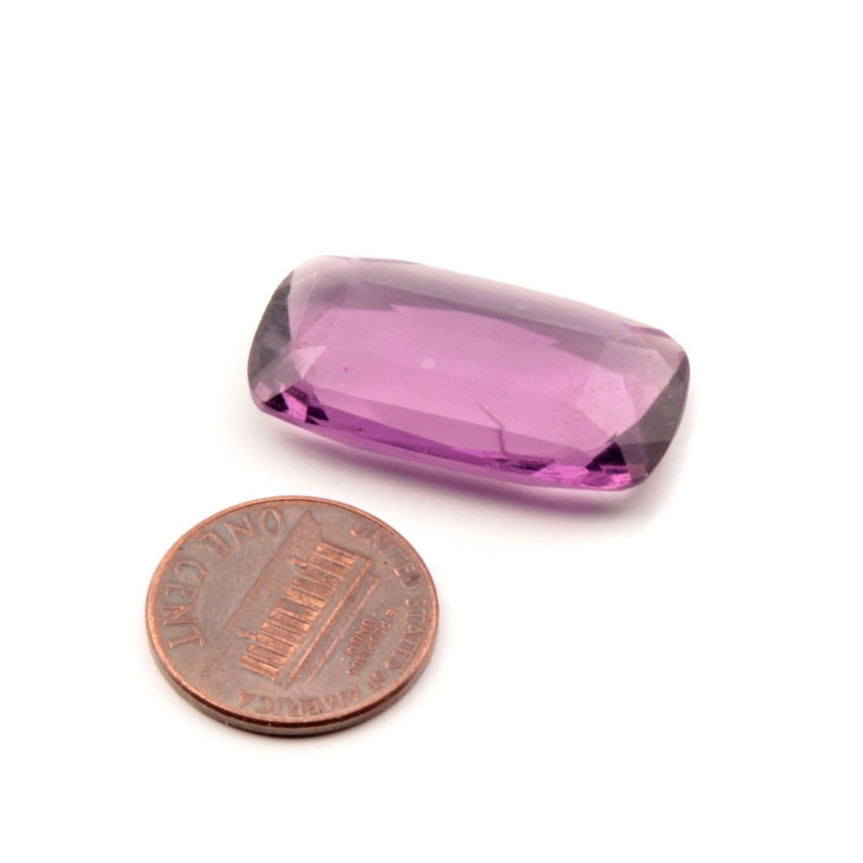 Rare large Czech vintage rectangle amethyst glass rhinestone 29x16mm | eBay