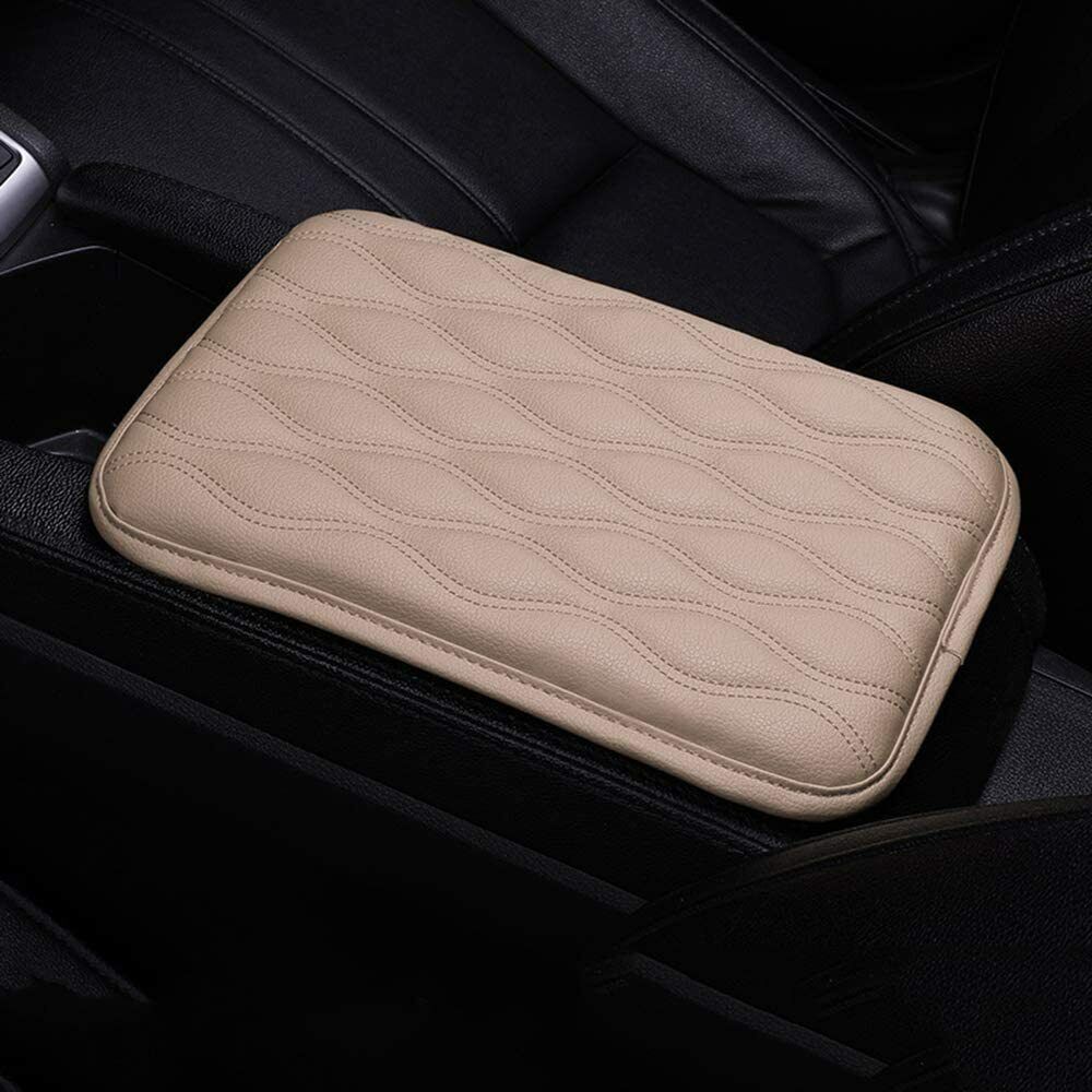 Auto Armrest Pad Cover PU Center Console Box Leather Cushion Mat ...