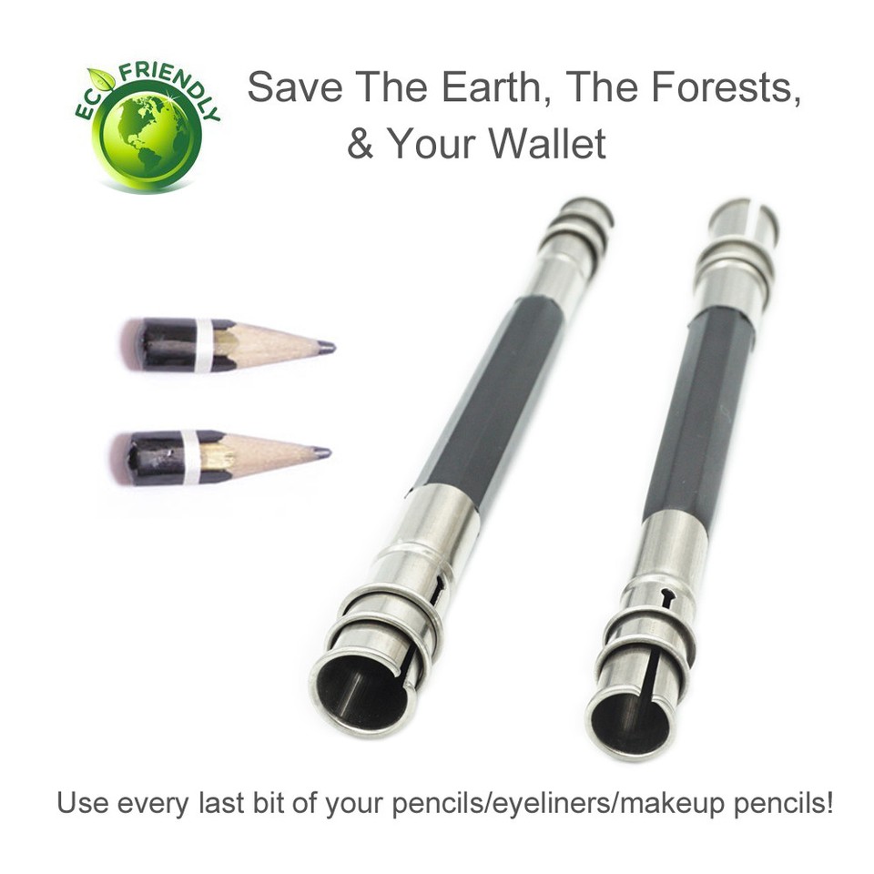 5x Dual Head Pencil Extender Holder Lengthener-Art Pencil Eyeliner ...