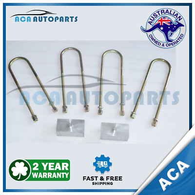 50mm 2" Solid Lowering Block Lowered Kit For Toyota Hilux 2WD with 16mm ...