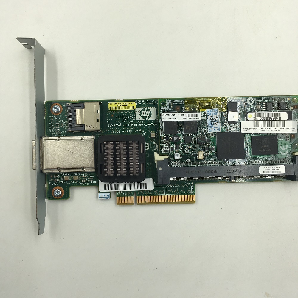 HP P212 462594-001 SAS/SATA RAID PCIe + 1GB FBWC 570501-002 +Battery ...