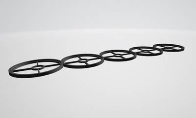 Magnet Ready Movement Trays 5x 28.5mm / 28mm -3 Tabletop War Gaming ...