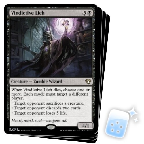 Vindictive Lich X4 M/NM Magic: The Gathering MTG Commander Masters | eBay