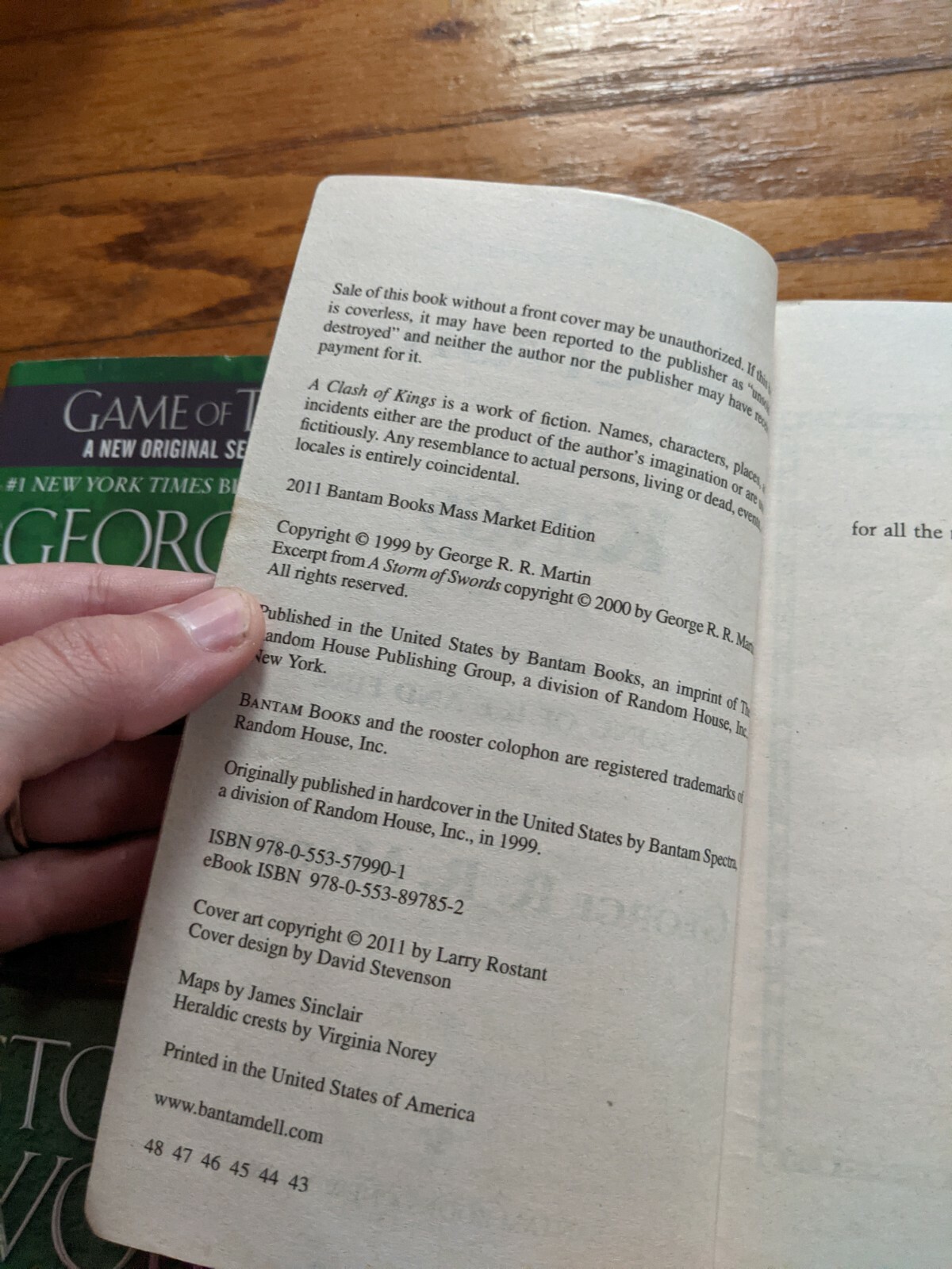 George R.R. Martin Book 2 & 3 Bundle PB Clash Of Kings Storm Of Swords ...