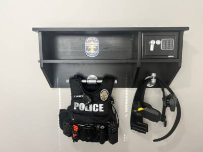 Wall Mounted Police Gear Rack / Vest Holder / Military Gear Rack ...