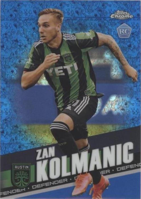 2022 Topps Chrome MLS - Zan Kolmanic #38 Blue Mini-Diamond Refractor ...