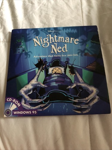 Disney Interactive Nightmare Ned PC CD 1997 Windows FunScary Game Fast ...
