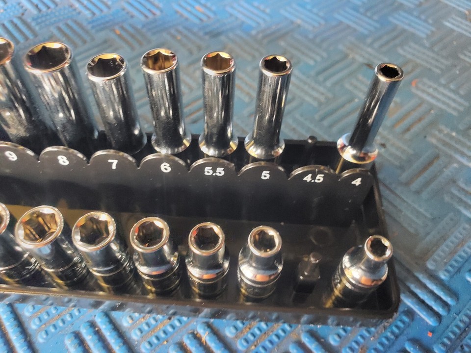 MATCO Tools Silver Eagle 26 Pc 1/4 dr Metric Socket Set Deep and ...