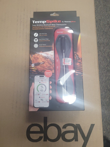 ThermoPro Tempspike Wireless Meat Thermometer Bluetooth (TP960W) SAME ...