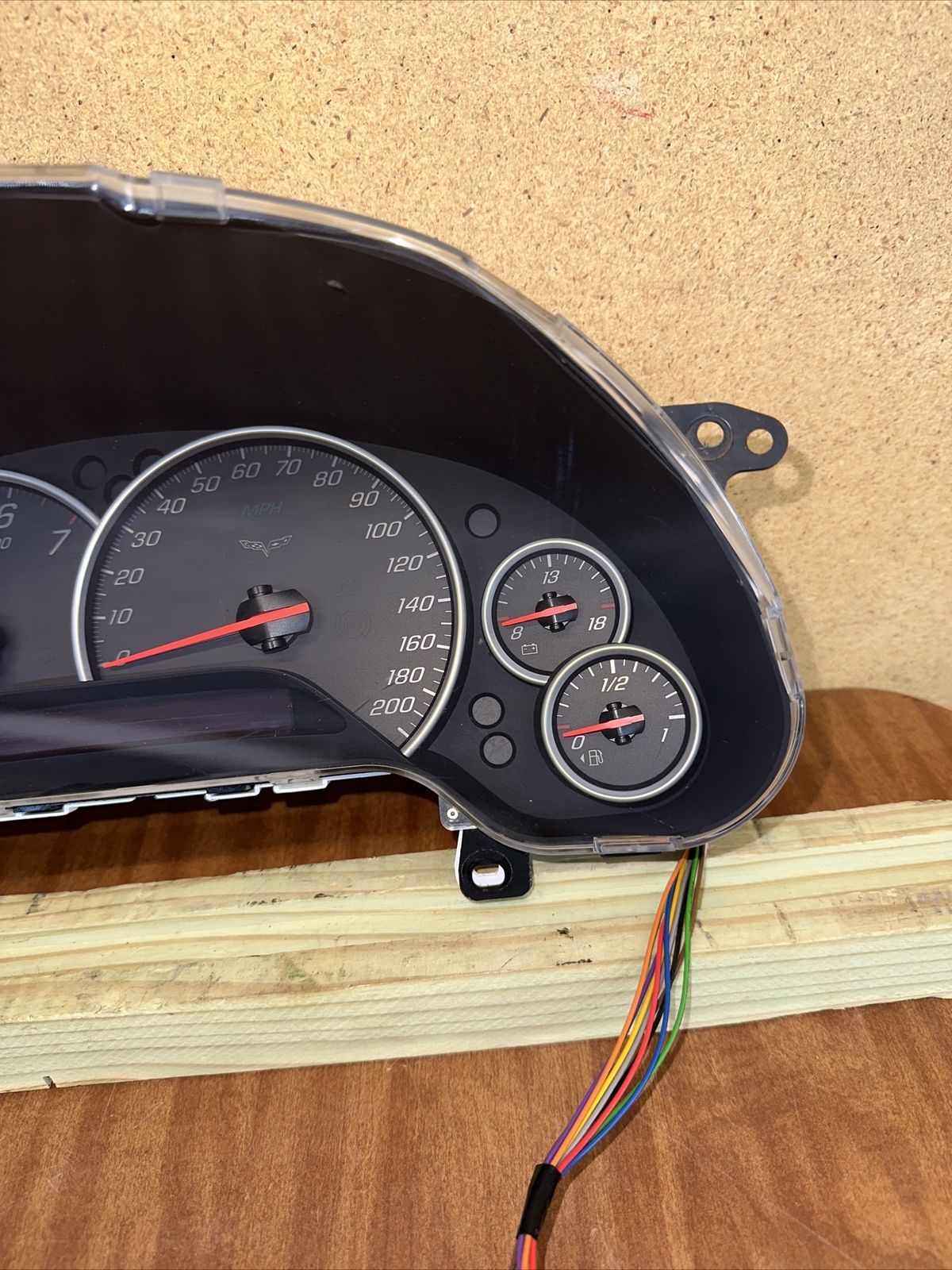 05-08 Chevy Corvette C6 Convertible 200MPH Speedometer Cluster ...