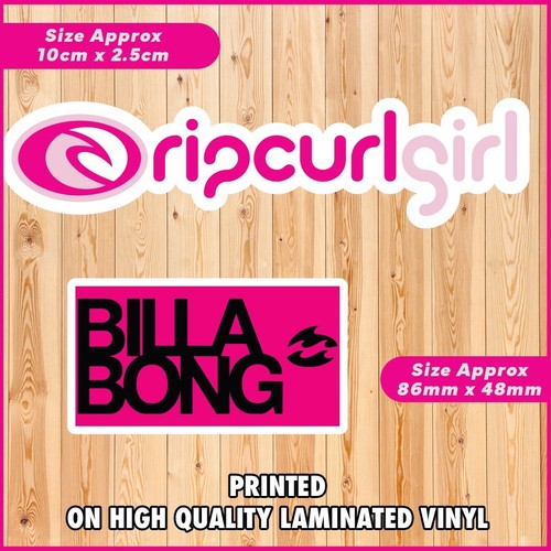 Ripcurl Billabong Surf Sticker Decal Combo Laptop Skateboard Car Bumper ...