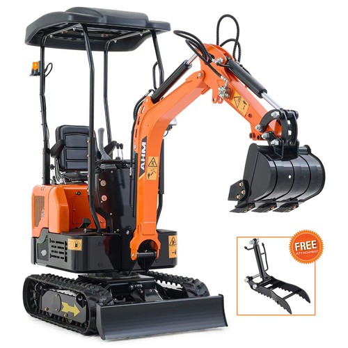 Upgrade 13.5hp 1 Ton Mini Excavator Tracked Crawler Mini Diggers EPA B ...