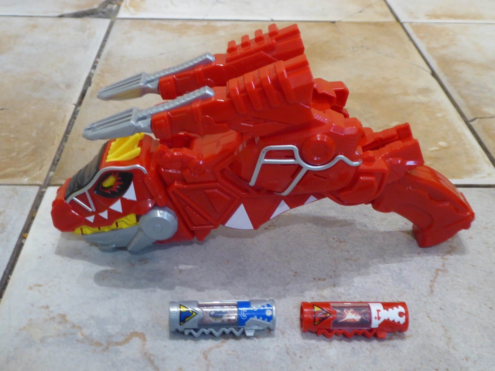 POWER RANGERS DINO Booster Deluxe T-Rex FX sons rouge morpher + 2 x ...