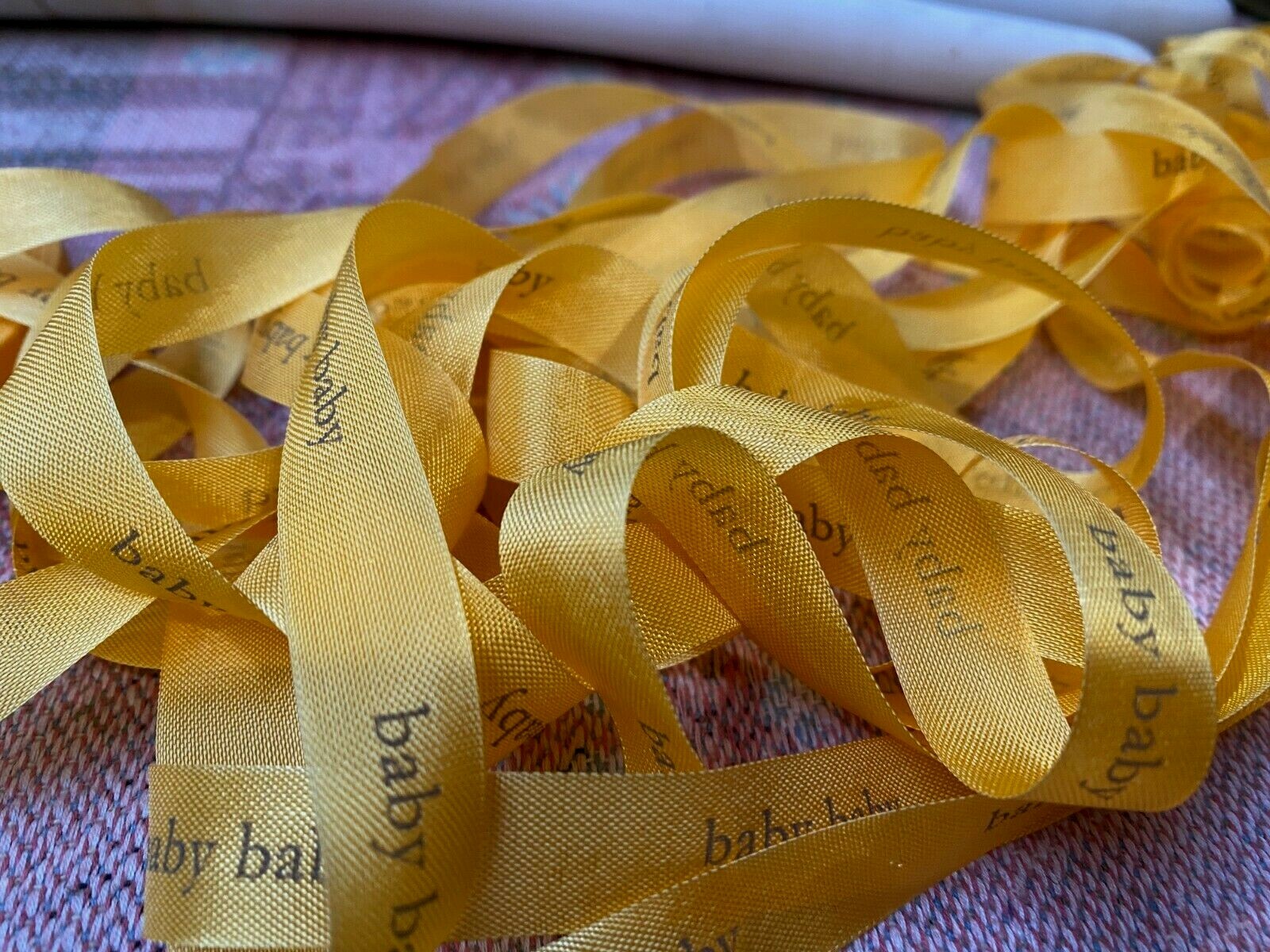 Novelty 1/2" Rayon Ribbon Bright Yellow baby baby 1yd Made in USA | eBay