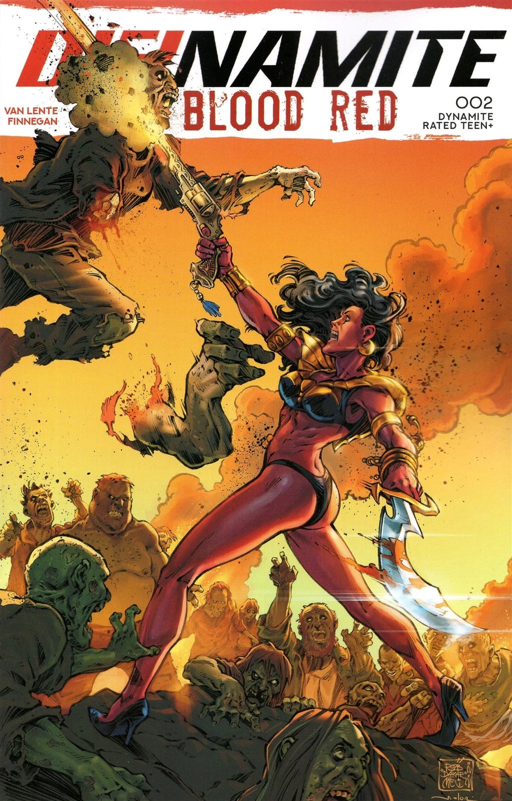 Die!namite Blood Red #2 cover B Meli Vampirella Dejah Thoris Miss Fury ...