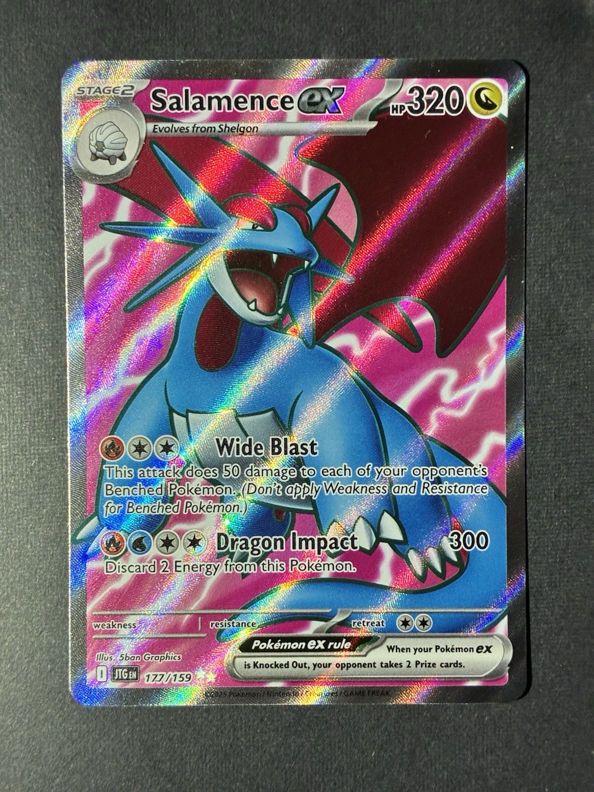 Salamence ex 2025 Scarlet & Violet: Journey Together #177/159 Ultra ...