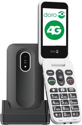 Doro Leva L20 4G Flip Big Button 128MB Unlocked Mobile Phone - Black ...