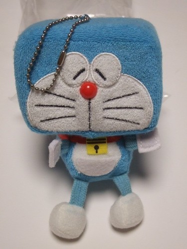 Square Dora Doraemon square plush toy mascot SQUARE dora keychain ball ...