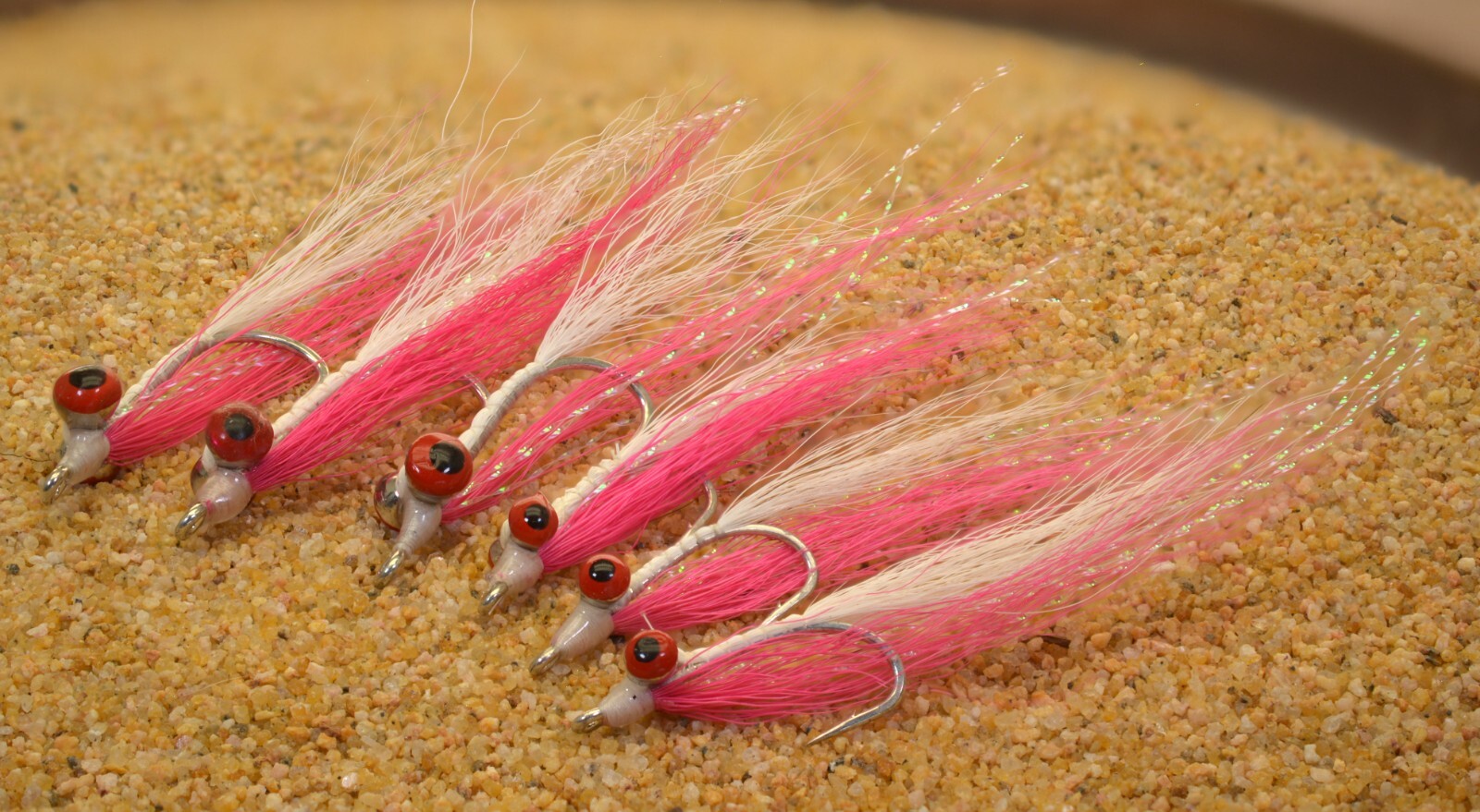 6ct - Pink Clouser Minnow Flies - Mustad Saltwater Duratin Hooks | eBay